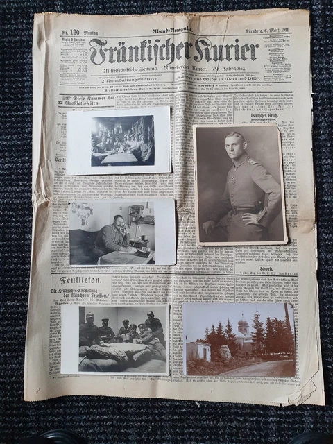 ORIGINAL GERMAN ww1 Bundle Photos .newspaper 1911 £9.99 - PicClick UK