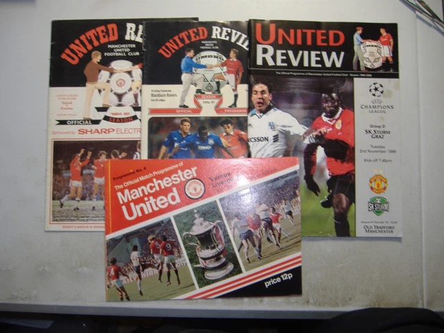 FOOTBALL PROGRAMMES MAN Utd (7114) 4 off fair condition £2.76 - PicClick UK