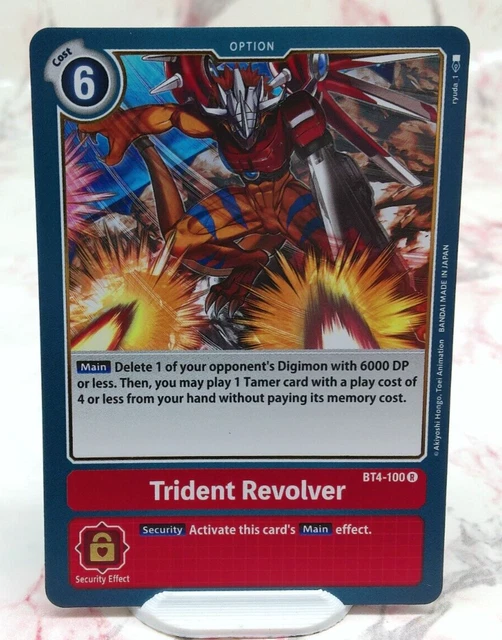 DIGIMON CARD - Trident Revolver BT4-100 R Great Legend - NM $1.99 ...