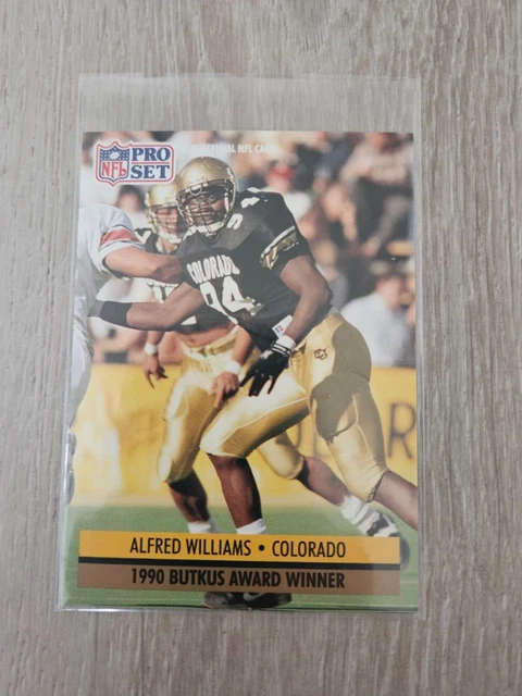 ALFRED WILLIAMS CARTE #35 Colorado Buffaloes Football 1991 Pro Set ...