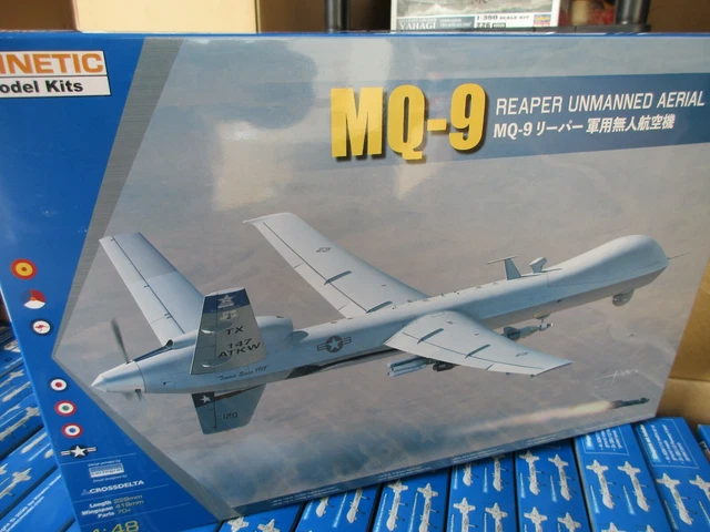 Kinetic K48067 148th Scale Mq 9 Reaper Unmanned Aerial Drone Model Kit 3680 Picclick Ca