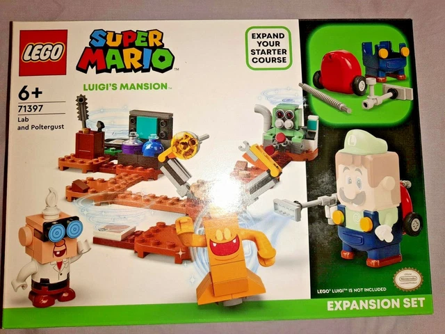 LEGO SUPER MARIO Luigi’s Mansion Lab and Poltergust Expansion Set ...