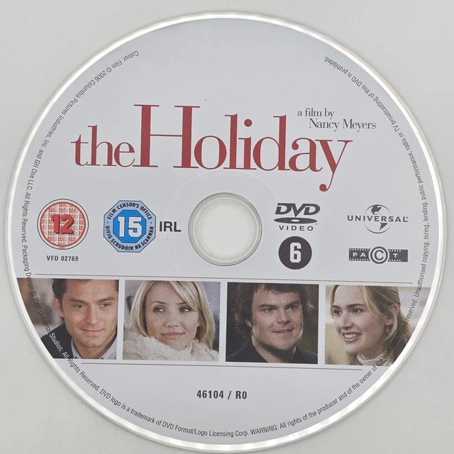 THE HOLIDAY DVD Film by Nancy Meyers Jude Law Cameron Diaz Region 6 £1. ...