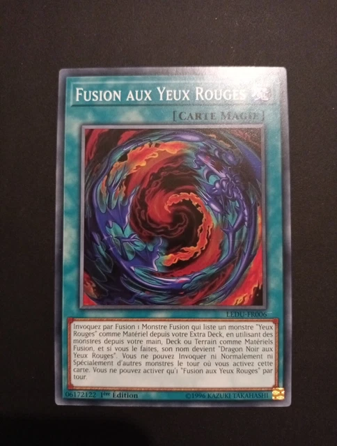 OCCASION CARTE YU Gi Oh FUSION AUX YEUX ROUGES LEDU-FR006 1ère édition EUR 1,00 - PicClick FR