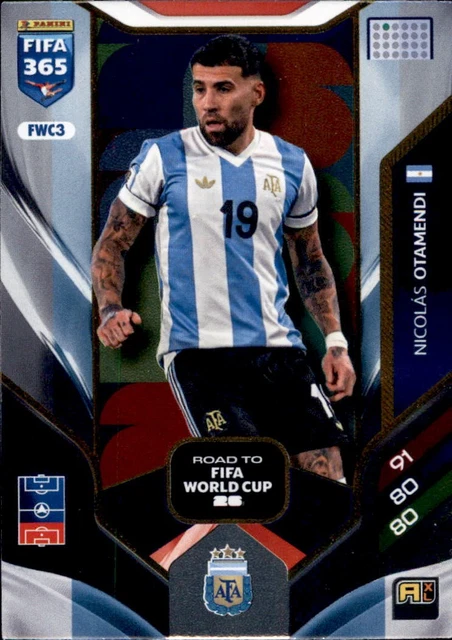 FIFA 365 ADRENALYN XL 2026 Trading Card FWC3 - Nicolas Otamendi - Road ...
