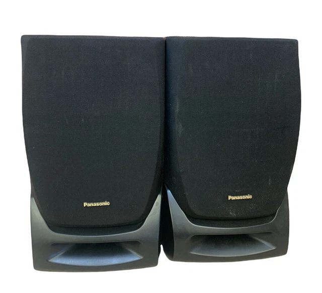 PANASONIC SB-CH64 BOOKSHELF SOPEAKERS IN BLACK 8x13” 40w 6o made in ...