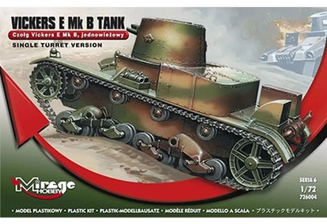 1/72 SCALE VICKERS 6-Ton Tank Model with Single 37mm Gun £72.26 ...
