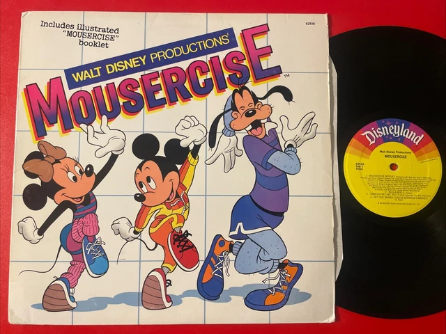 WALT DISNEY MOUSERCISE LP Disneyland Stereo EX!!!! £10.81 - PicClick UK