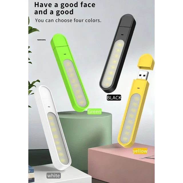 USB LED LIGHT Portable Reading Light Small USB Lamp Flexible Foldable £ ...