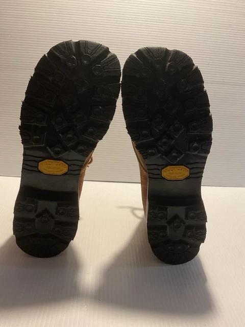 SUEDE LEATHER WORK Or Hiking Boots with Vibram Sole 7 1/2 47471 DG299 ...