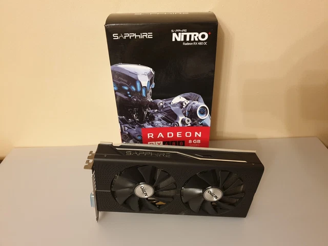 AMD SAPPHIRE RADEON RX 480 Nitro+ OC 8GB Graphics Card Boxed £70.00 ...