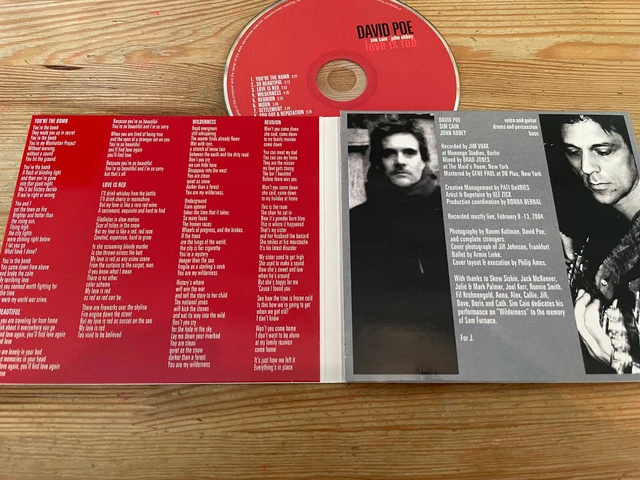 CD POP DAVID Poe - Love Is Red (10 Song) ULFTONE MUSIC digi EUR 8,40 ...
