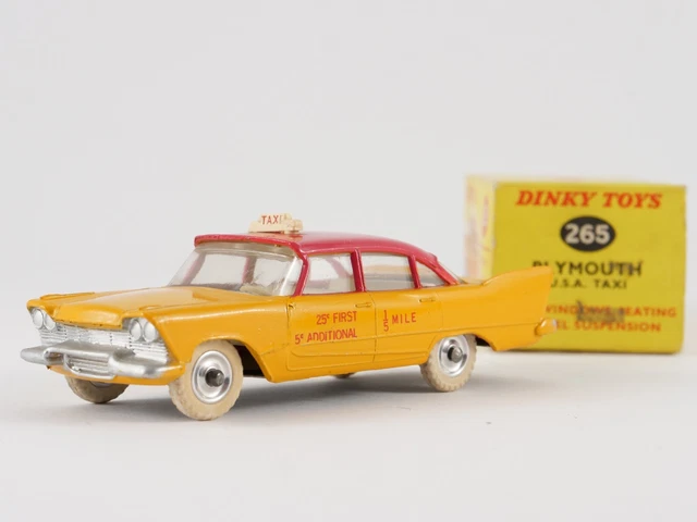 DINKY TOYS GB n° 265 Plymouth USA TAXI jamais joué en boîte 1/43 EUR 215,00 - PicClick FR