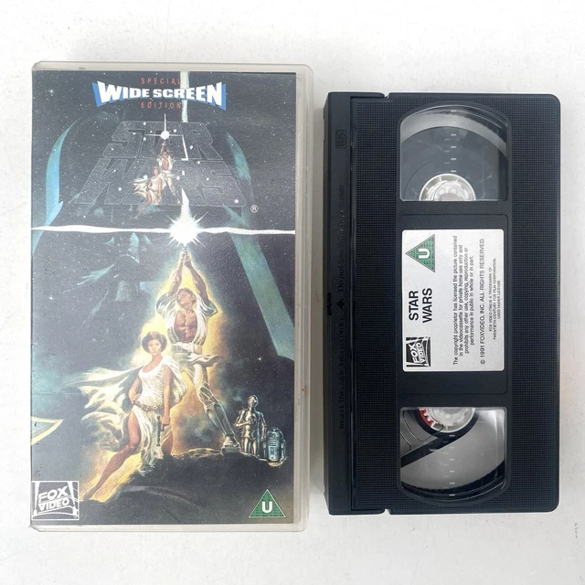 STAR WARS (SMALL Box CBS FOX WIDESCREEN VHS Video) Early Release £7.99 ...