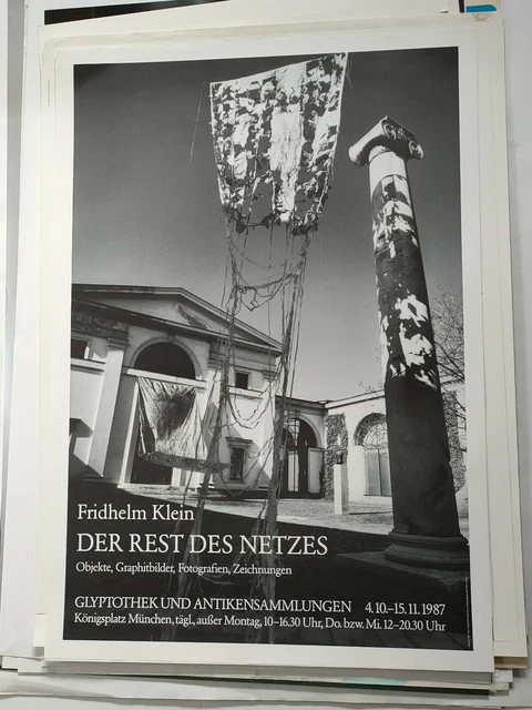 AFFICHE CASQUE FRIDHELM Klein le reste du réseau 1987 glyptothèque Munich TOP ! EUR 35,00 ...