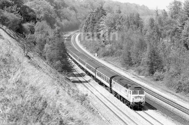 PANGBOURNE CLASS 47 47573 1.5.90 John Vaughan Negative RN434 £2.99 ...