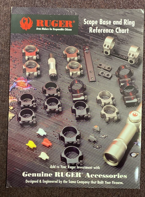 STURM RUGER SCOPE Base And Ring Reference Chart $15.99 - PicClick