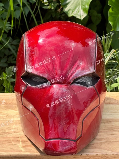 ARKHAM KNIGHT HELMET Full Mask FRP Halloween Cosplay Prop w/ Led eyes ...