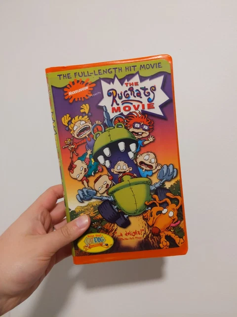 THE RUGRATS MOVIE VHS Clamshell Orange Nickelodeon VHS Tape Children's ...