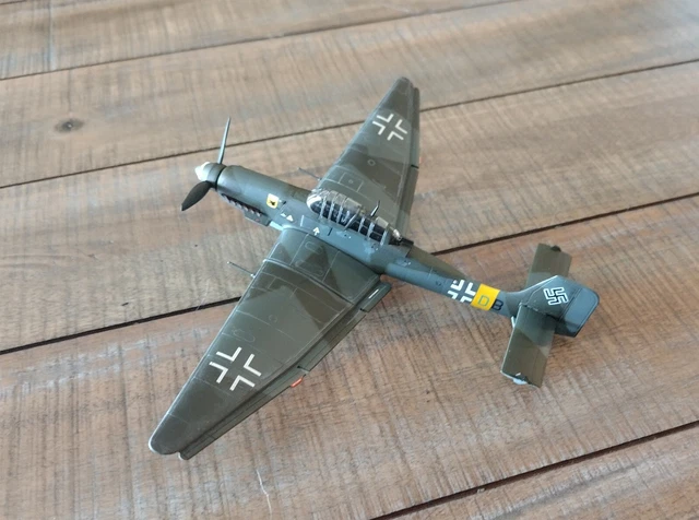 1:72 SCALE JUNKERS Ju-87D-5 Stuka dive bomber built airplane model $29. ...