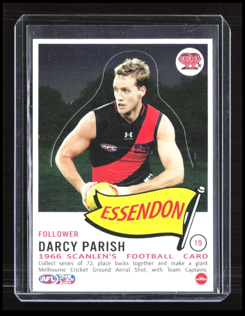 AFL 2024 TEAMCOACH Scanlen's Essendon Darcy Parish 19 Football Card CB ...