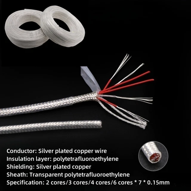 PT100 COMPENSATION WIRE Shielded / RTD sensor wire 2 core 3 core 4 core ...