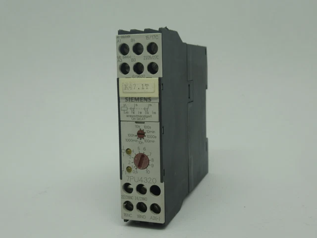 SIEMENS 7PU4320-2BN20 MULTIFUNCTION Relay Timer 5s-100hr 24V USED $32. ...
