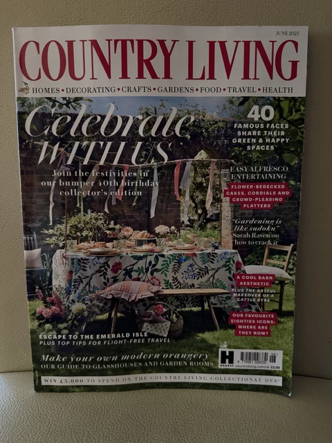 COUNTRY LIVING MAGAZINE June 2025 £2.21 - PicClick UK