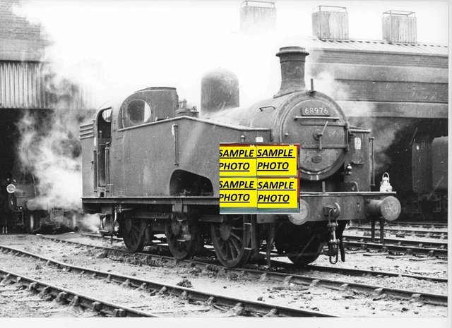 BRITISH RAILWAYS B&W Photograph-GNR J50 Steam Loco 68976 (8x12in) £2.99 ...