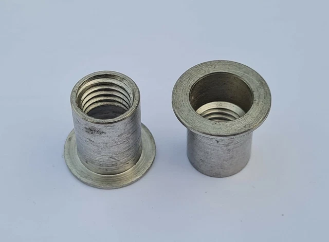 M10 FLANGED RIVNUT Flat Head Threaded Insert Nutsert Blind Rivet Nut ...