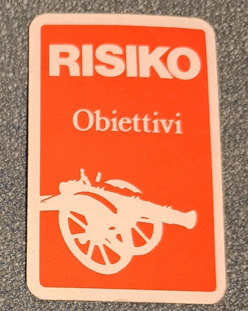 RISIKO! CARTE TERRITORI obiettivi Anni 80 Vintage EUR 1,00 - PicClick IT