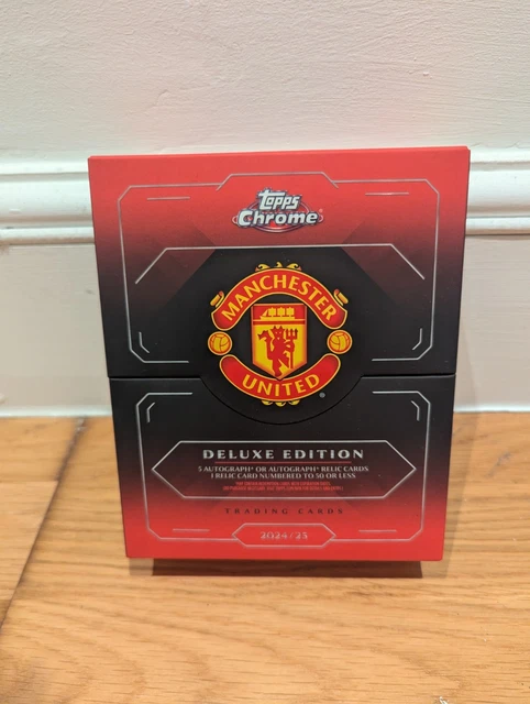 BOX ONLY: 2024/25 Topps Chrome Manchester United Deluxe Edition ...