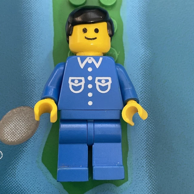 LEGO TRASH MAN Minifigure Classic Town Recycle Truck set 6693 1987 ...