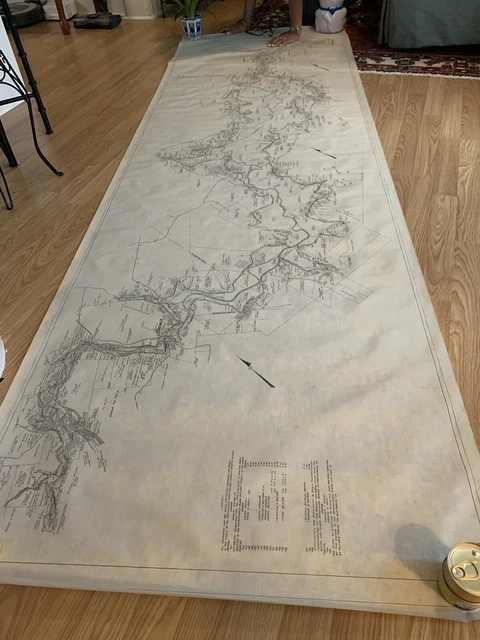 ORIGINAL LAKE WALLENPAUPACK Area Map Hand Drawn Property Map From 1950 ...