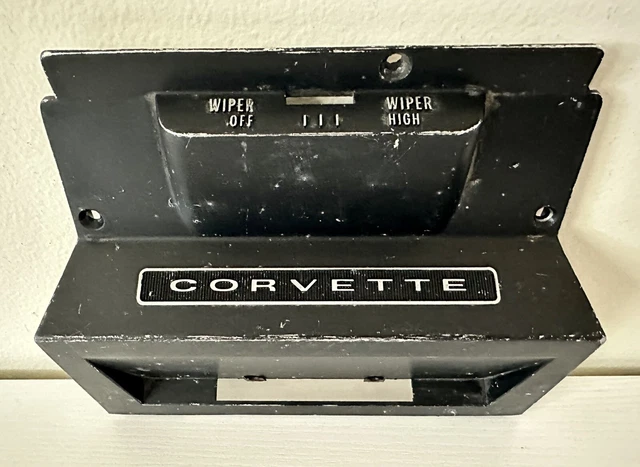 1969-1971 CHEVROLET C3 Corvette Center Console Wiper Switch Bezel Non ...