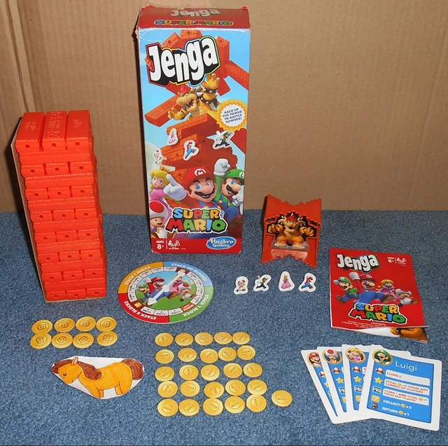 HASBRO GAMING JENGA Super Mario Edition Tower Stacking Game $22.97 ...