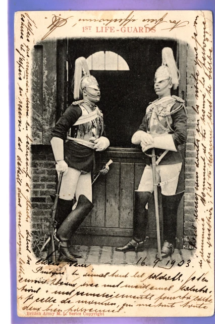 1903 BOER WAR 1st LIFE GUARDS REGIMENT BRITISH ARMY MILITARY VINTAGE ...