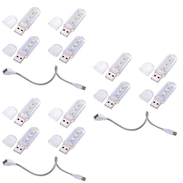 3 PACK USB Laptop Light Led Lights Portable Lamp Desk for Computer £18. ...