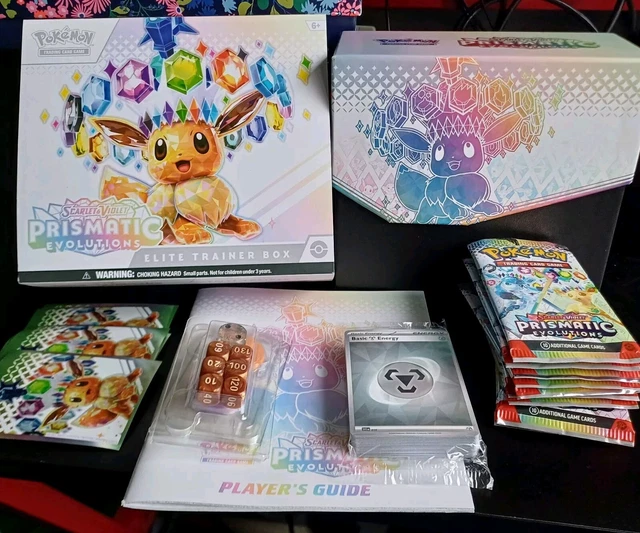 POKÉMON TCG PRISMATIC Evolutions ETB EMPTY - box and accessories only ...