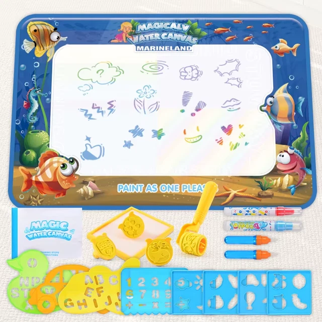 MAGIC PENS WATER Doodle Mat Kids Painting Writing Color Doodle Drawing ...