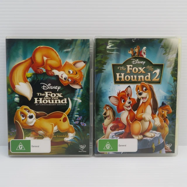 DISNEY THE FOX And The Hound 1 & 2 Set - DVD - Region 4 - Fast Postage ...