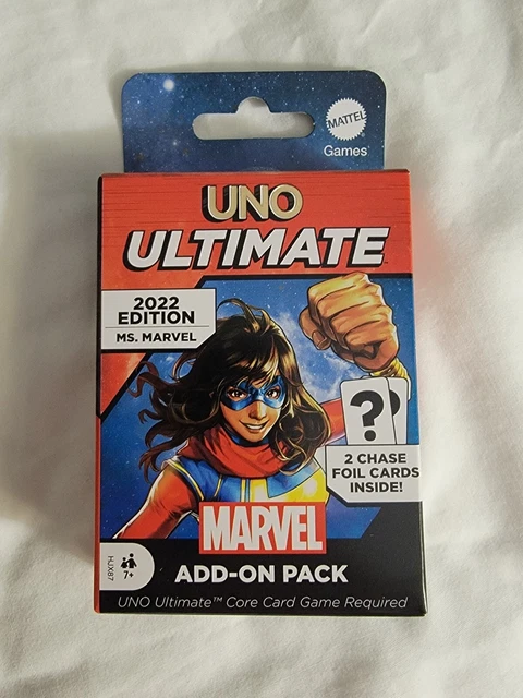 UNO ULTIMATE MARVEL Card Game Add-On Pack Lot She-Hulk Strange Ms Miles ...