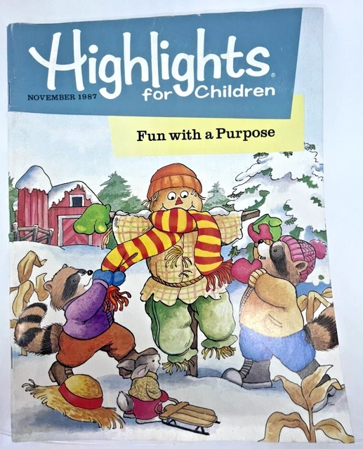 HIGHLIGHTS FOR CHILDREN Magazine Fun Skill Knowledge Creativeness ...