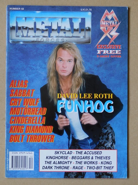 METAL FORCES METAL magazine UK - Nr. 58 - 1991 DAVID LEE ROTH SABBAT ...