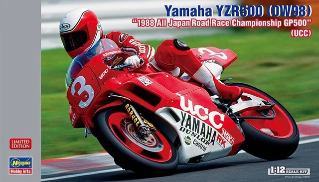 HASEGAWA 21734 YAMAHA YZR500 (OW98) 1988 All Japan Road Race GP500 1/12 ...