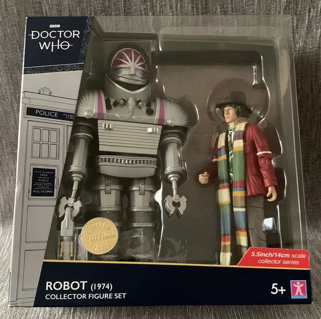 DOCTOR WHO ROBOT K1 and Fourth Doctor Collector Figure Set 1974 **BRAND ...