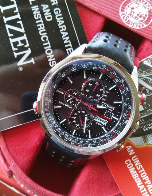 CITIZEN AT8060-09E RED Arrows World Chronograph A.T. Eco-Drive £275.00 ...