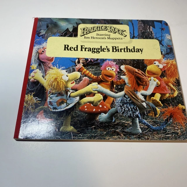 RED FRAGGLE'S BIRTHDAY book 1985 Fraggle Rock Jim Henson Muppets Rare £ ...