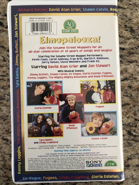 SESAME STREET - Elmopalooza (VHS, 1998) EUR 4,94 - PicClick FR