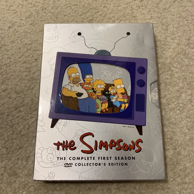 THE SIMPSONS COMPLETE First Season 1 DVD Set Collector's Edition 3 Disc ...